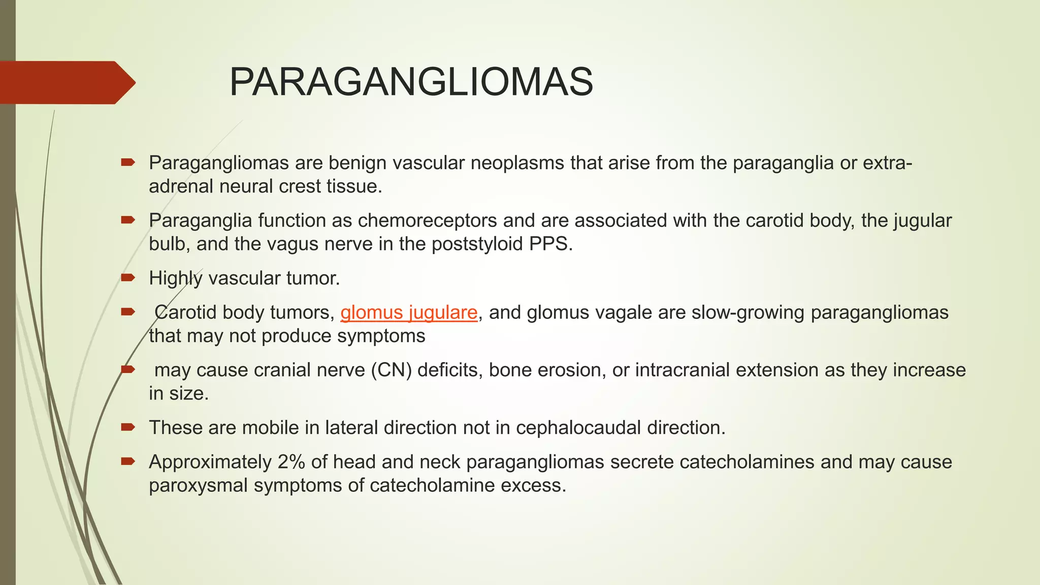 Anatomy of parapharyngeal space and its tumours | PPTX