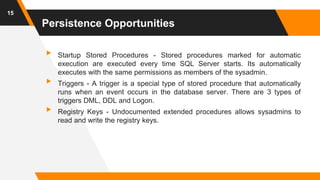 Anatomy of Persistence Techniques & Strategies to Detect | PPT