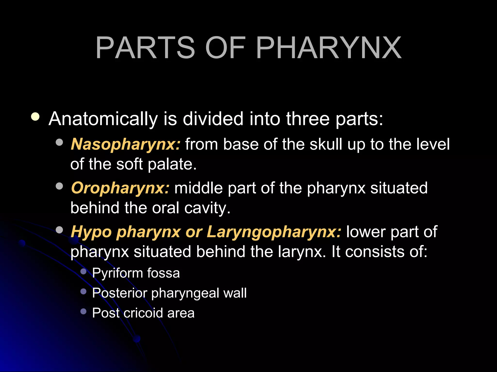 Anatomy of pharynx | PPT