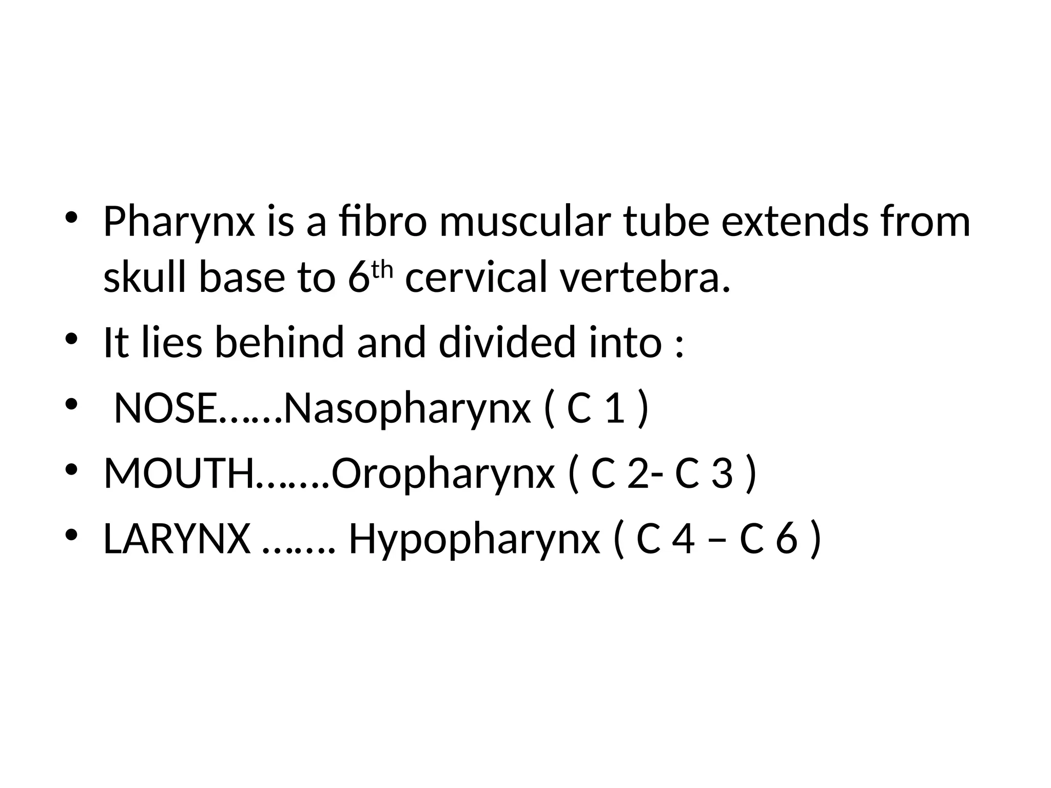 ANATOMY OF PHARYNX pptx presentation ppt | PPT