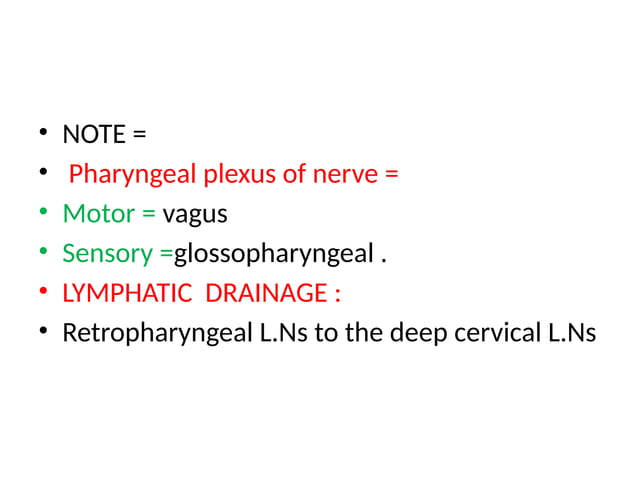 ANATOMY OF PHARYNX pptx presentation ppt | PPT