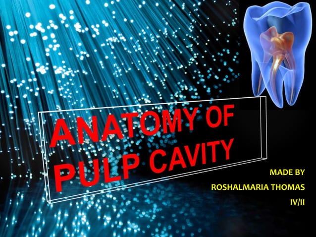 Anatomy of pulp space | PPTX | Dental Health | Diseases and Conditions