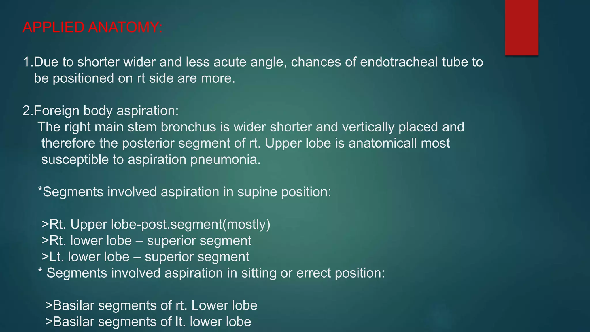 Anatomy of respiratory system | PPTX