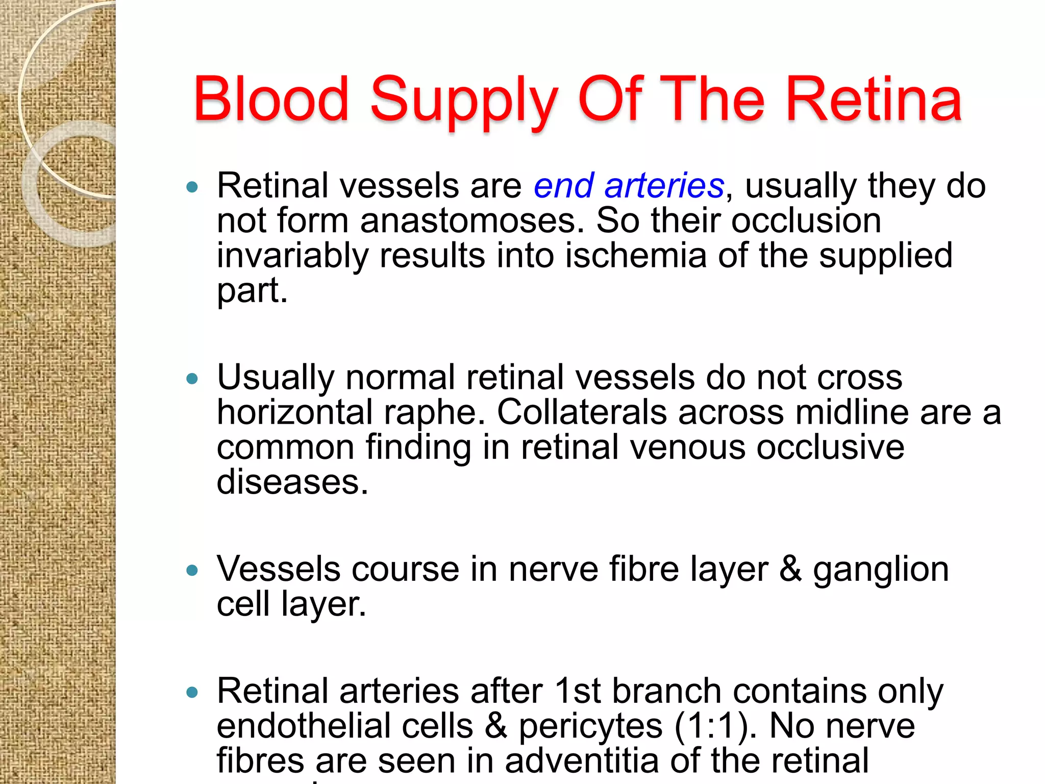Anatomy of retina | PPTX