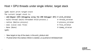 Anatomy of ROCgdb presentation at gcc cauldron 2022 | PPT