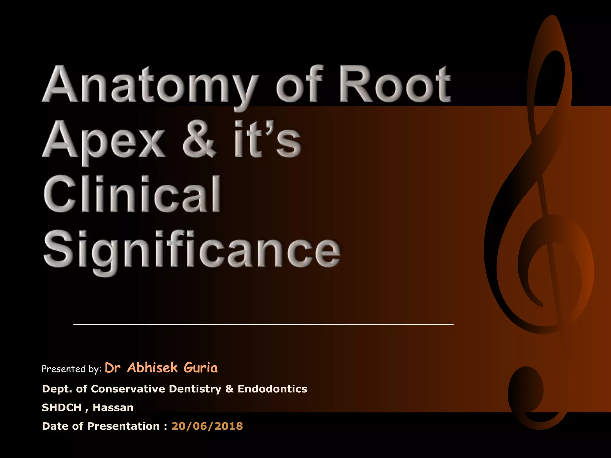 Anatomy Of Root Apex Pptx