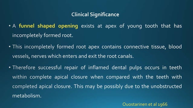 Anatomy of root apex and its significance new | PPTX | Dental Health ...