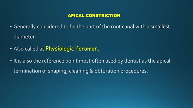 Anatomy of root apex and its significance new | PPTX | Dental Health ...