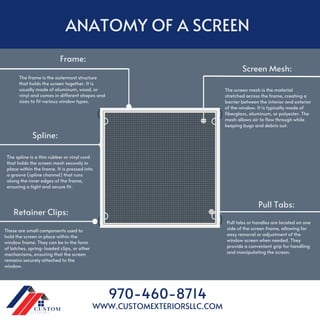 The anatomy of a window screen | PDF | Home Improvement | Home & Garden