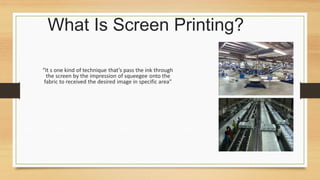 Anatomy of Screen Printing | PDF