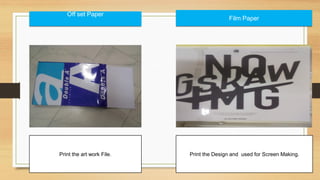 Anatomy of Screen Printing | PDF