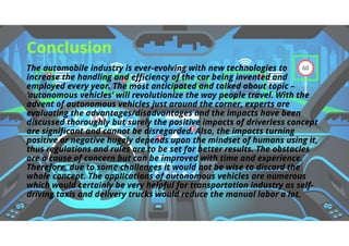 Anatomy of self driving vehicle | PDF