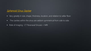 Anatomy of the Sellar Region (A.GH) | PPTX