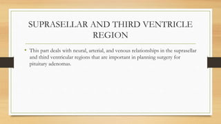 Anatomy of sellar suprasellar region | PPTX