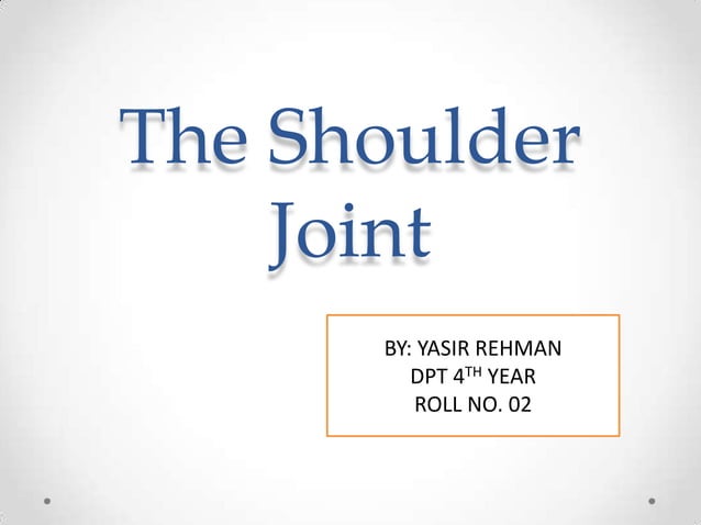 anatomy of shoulder joint .pptx muscle anatomy | PPT