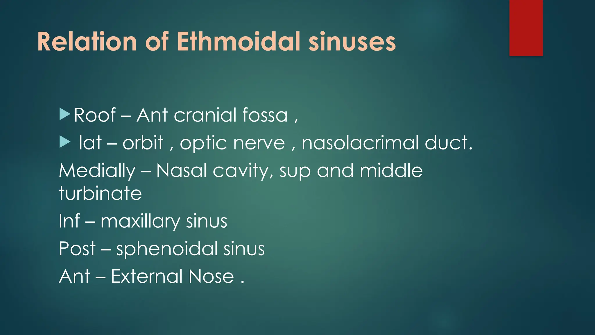 Anatomy of sinuses. Shalakya tantra 4th yr bams. | PPT