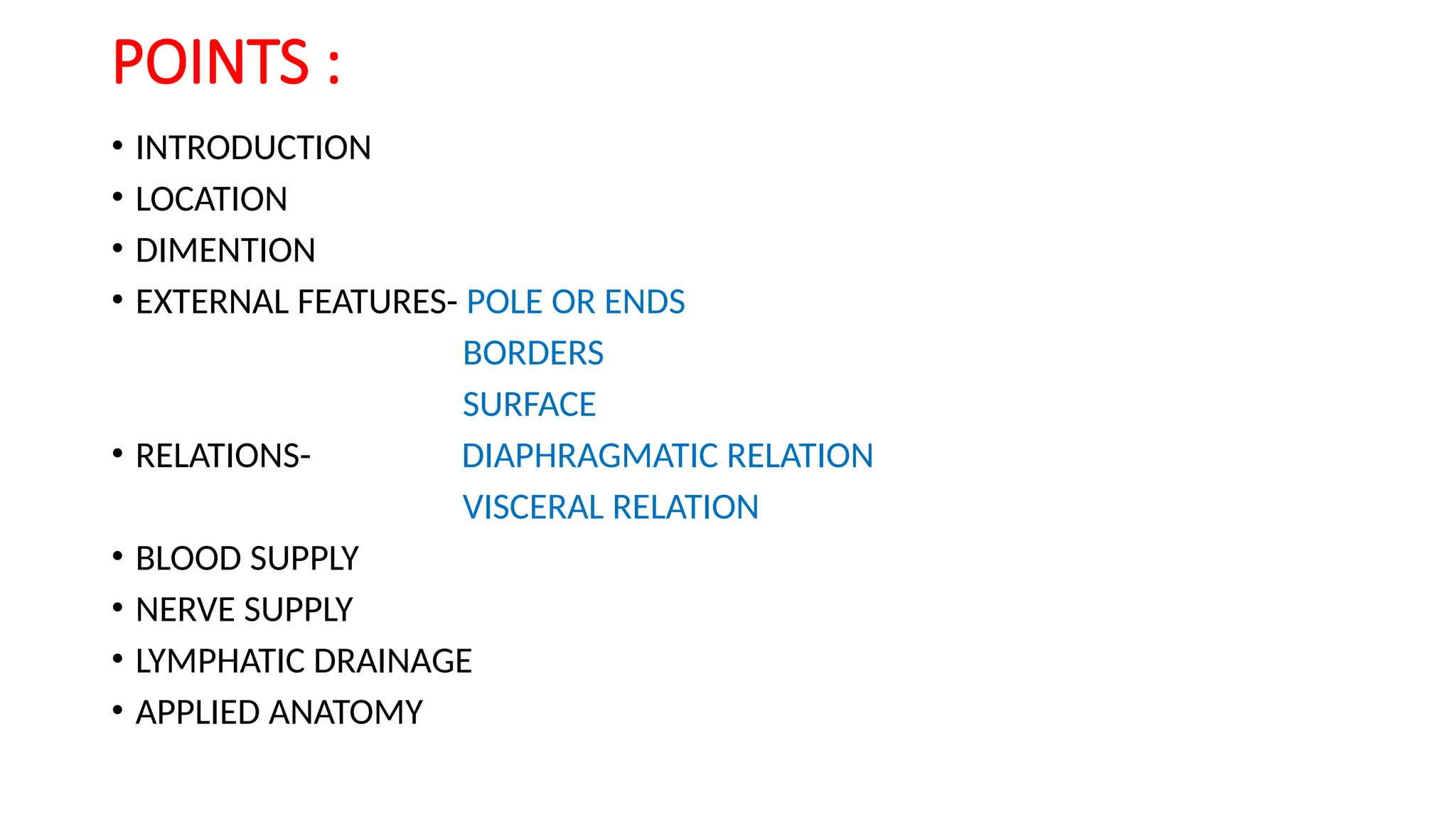 ANATOMY OF SPLEEN.pptx #MBBS #BAMS #BHMS # | PPTX