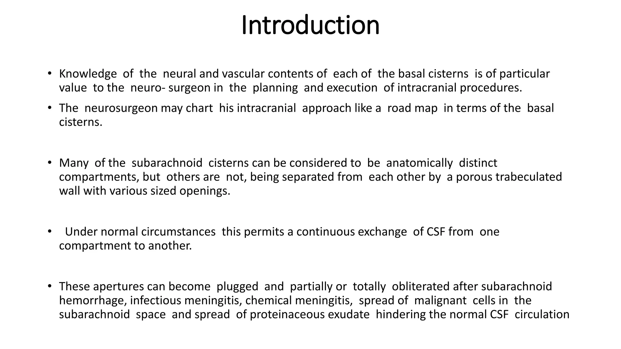 ANATOMY OF SUBARACHNOID CISTERNS OF BRAIN | PPTX