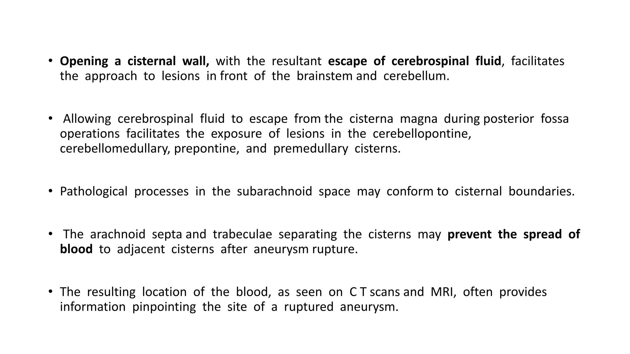 ANATOMY OF SUBARACHNOID CISTERNS OF BRAIN | PPTX