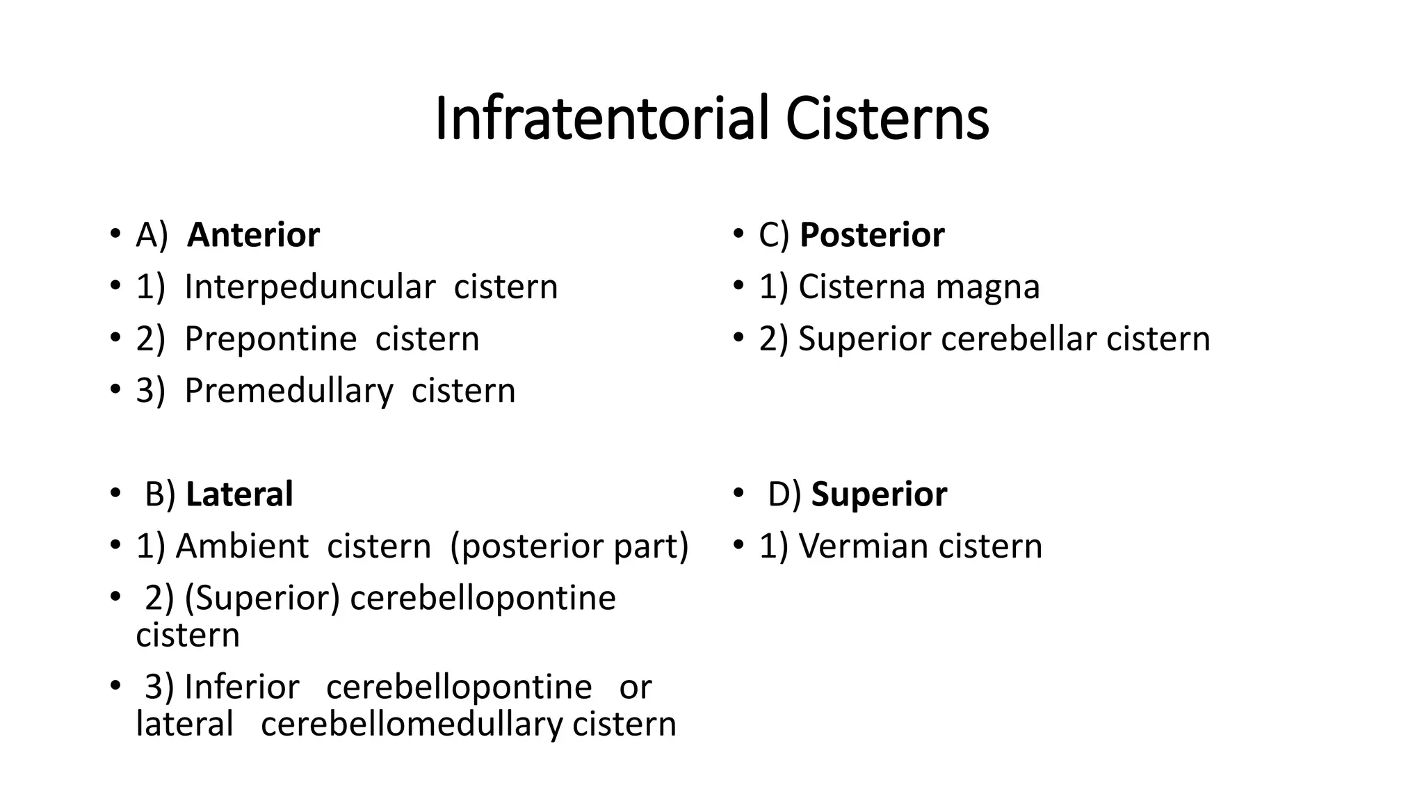 ANATOMY OF SUBARACHNOID CISTERNS OF BRAIN | PPTX