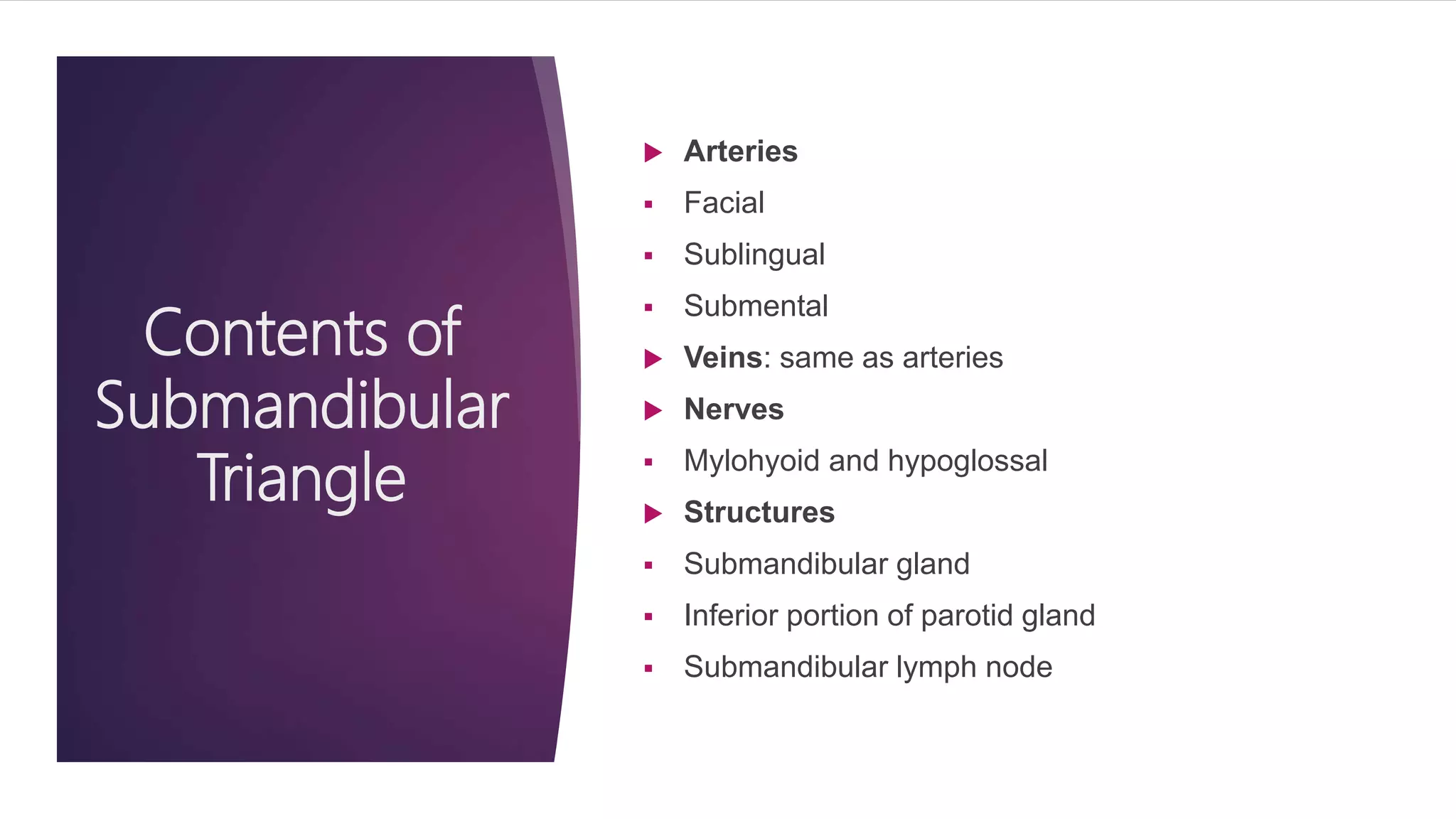 Anatomy of submental and submandibular triangles | PPTX