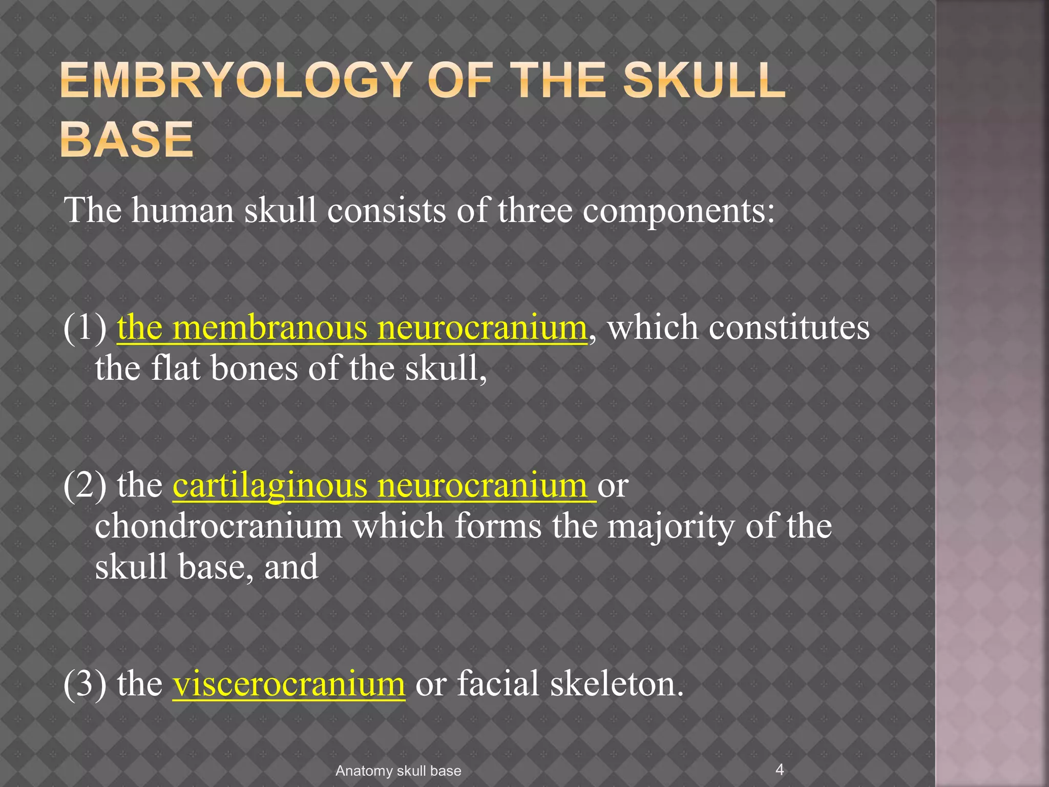 Anatomy of temporal bone and skull base | PPTX