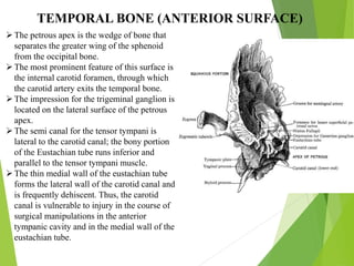 Anatomy of temporal bone and it’s surgical importance | PPTX