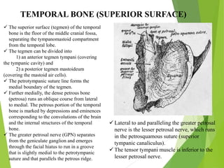 Anatomy of temporal bone and it’s surgical importance | PPTX