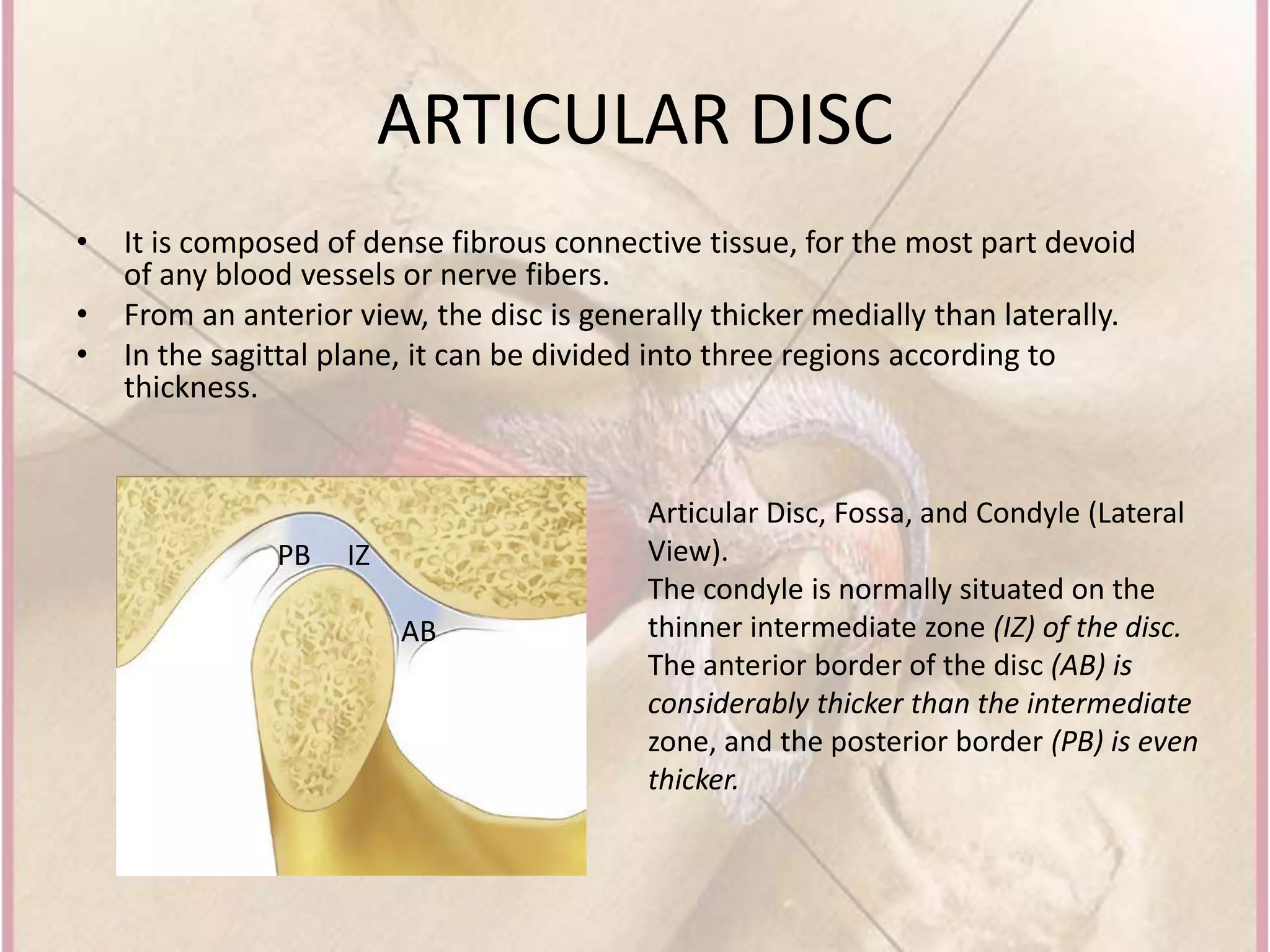 Anatomy of temporomandibular joint(tmj) | PPTX