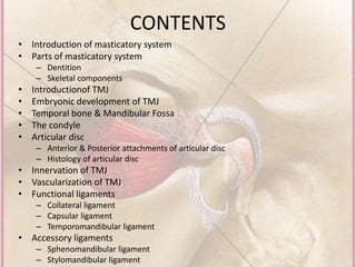 Anatomy of temporomandibular joint(tmj) | PPTX