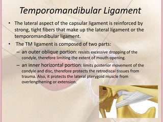 Anatomy of temporomandibular joint(tmj) | PPTX