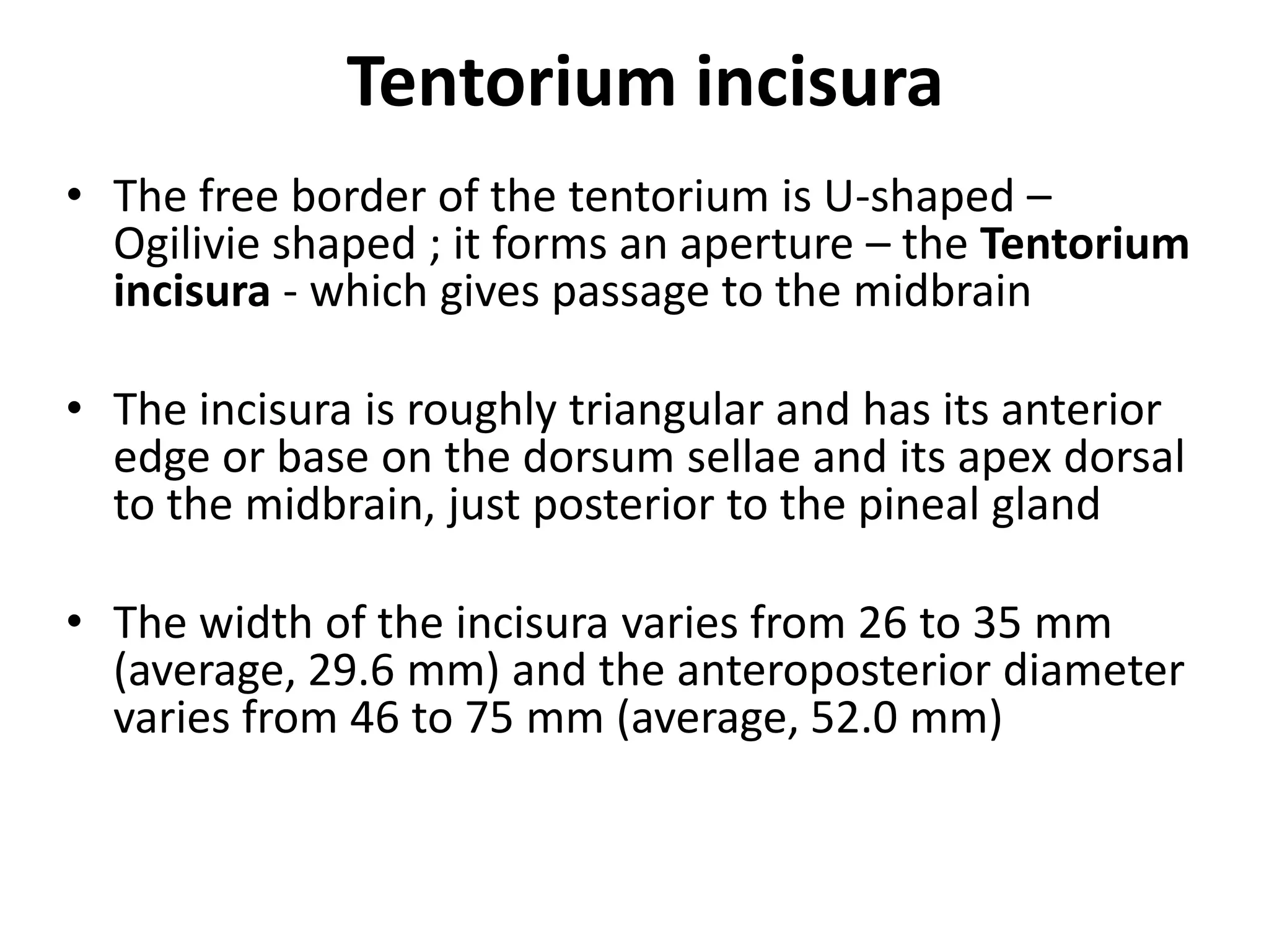 ANATOMY OF TENTORIUM INCISURA | PPTX