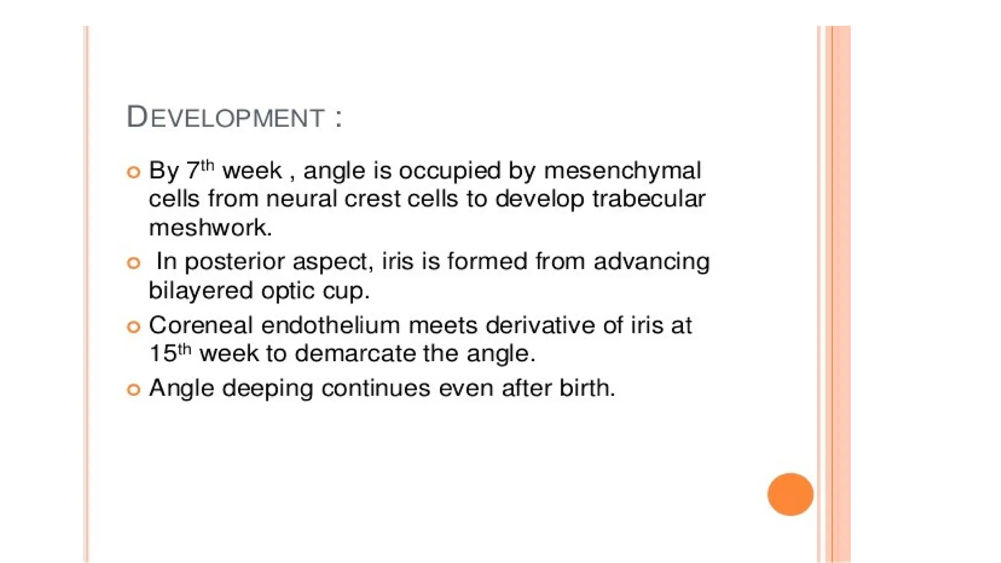 ANATOMY OF THE ANGLE OF THE EYE.ophthalmology | PPT