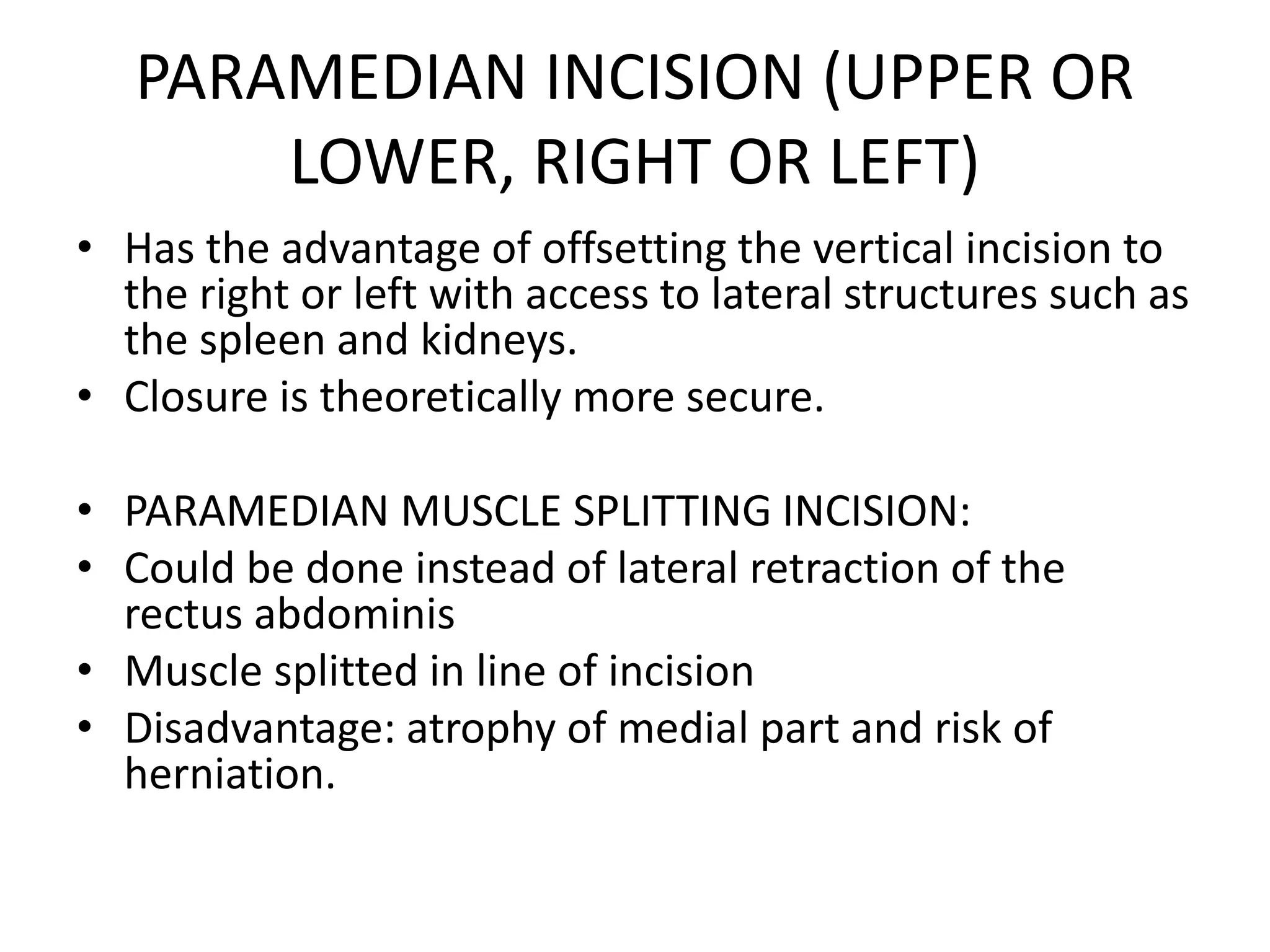 Anatomy of the anterior abdominal wall and incisions | PPTX