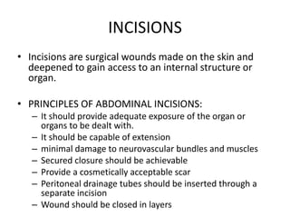 Anatomy of the anterior abdominal wall and incisions | PPTX