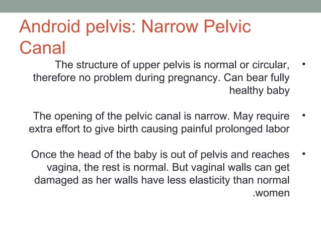 Anatomy of the Bony Pelvis: A Study In Android Structure | PPT