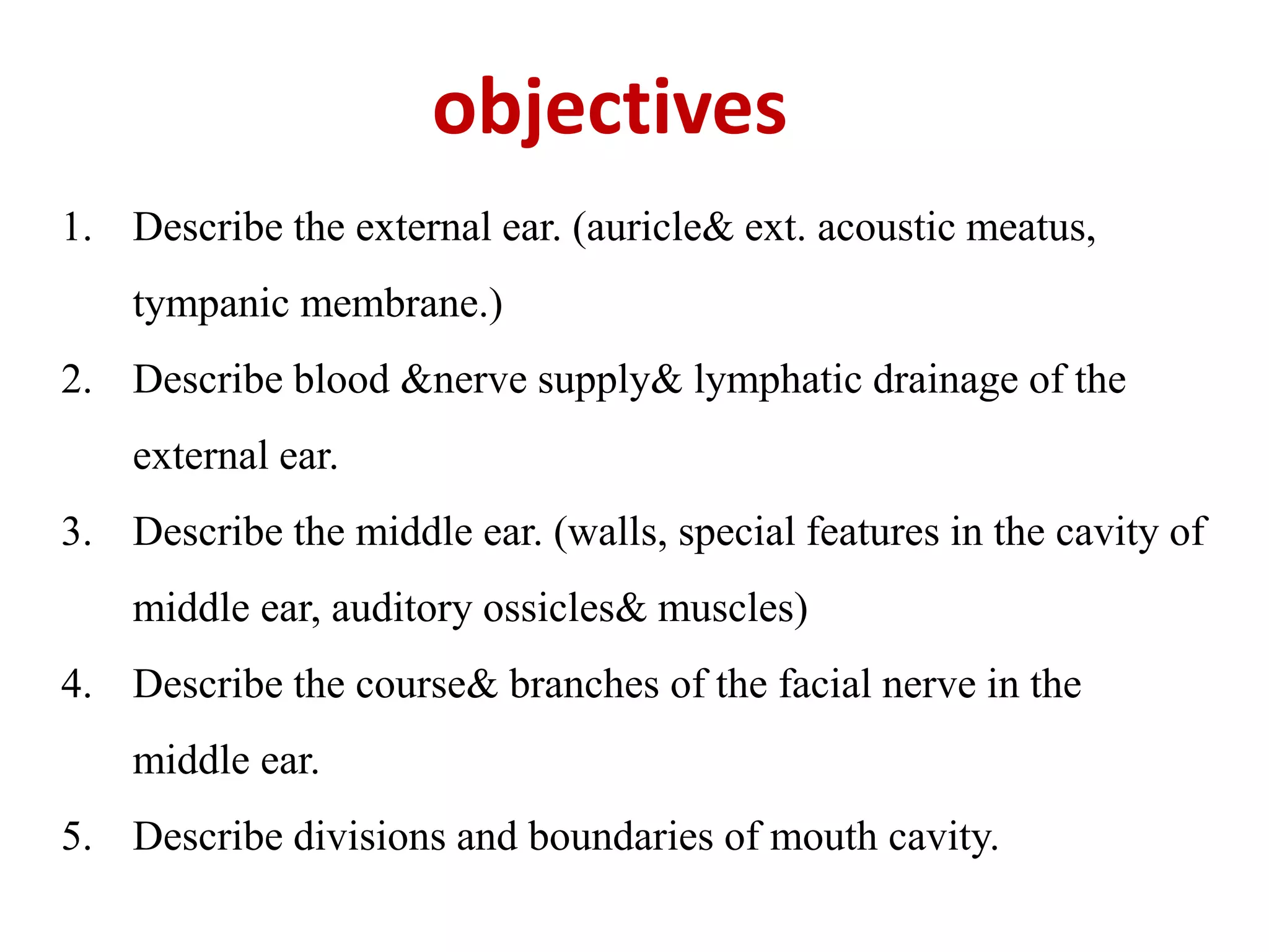 Anatomy of the ear (ecture 2) by dr, noura 2018 | PDF