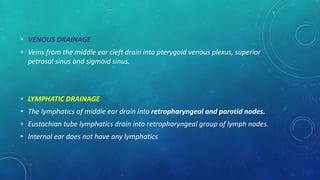 Anatomy of the external and middle ear | PPTX