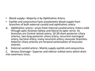 OPHTHALMOLOGY TOPIC ANATOMY OF THE HUMAN EYE.pptx