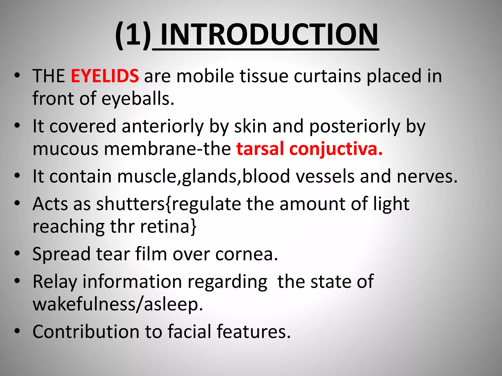 Anatomy of the eyelids. | PPTX