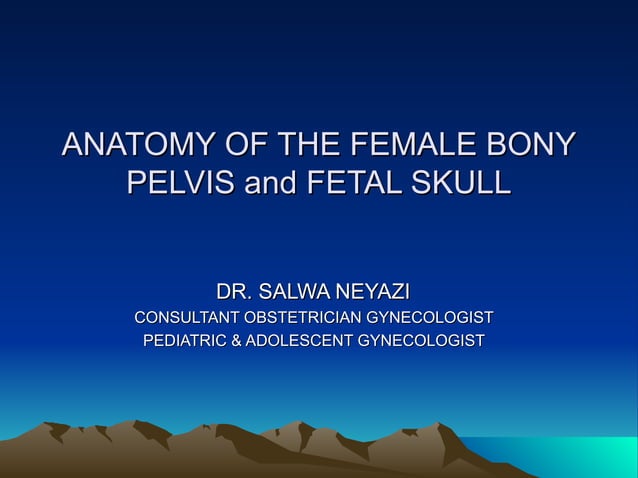 ANATOMY OF THE FEMALE BONY PELVIS and FETAL.ppt