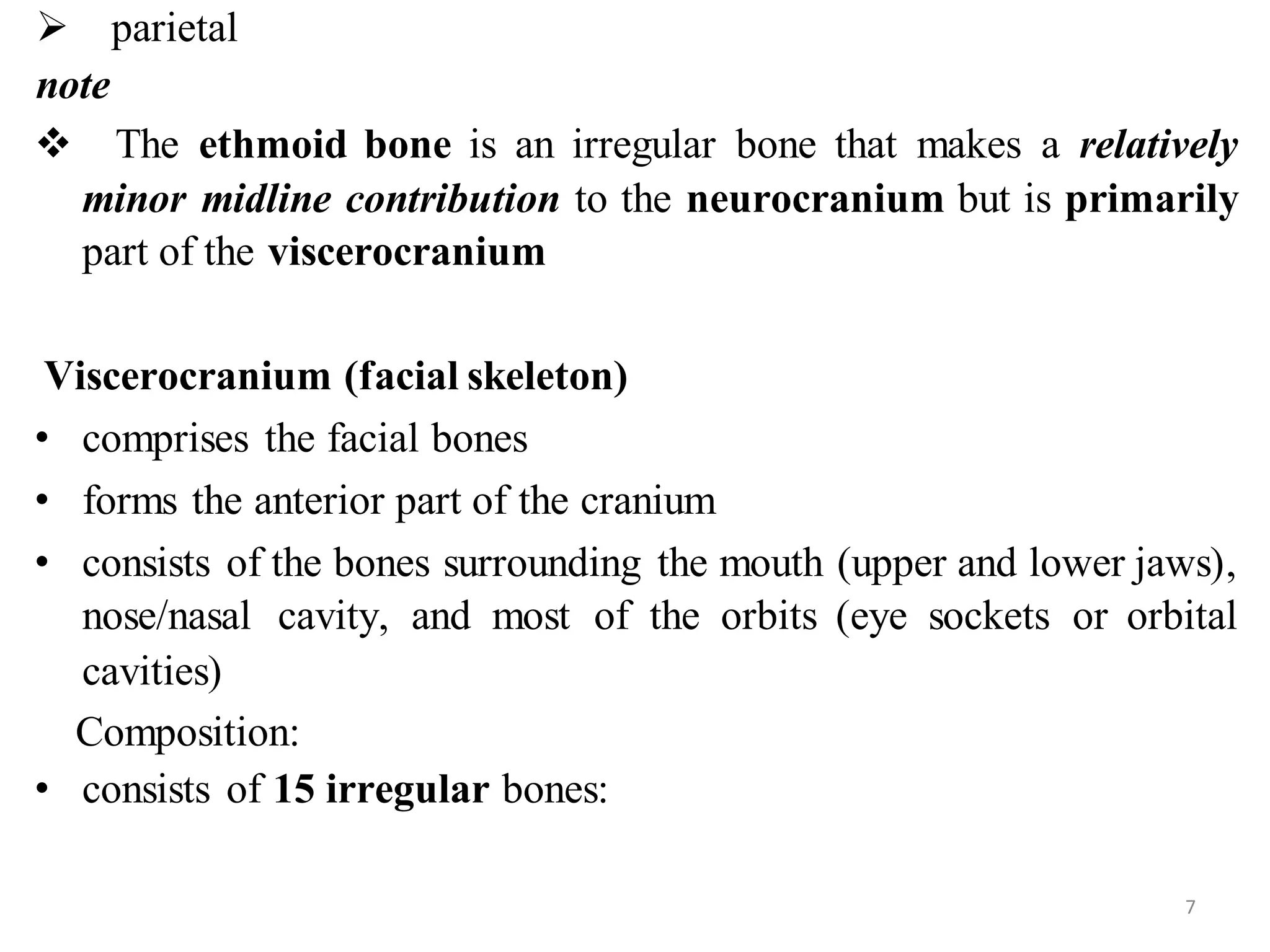 Anatomy of the head and neck | DOCX