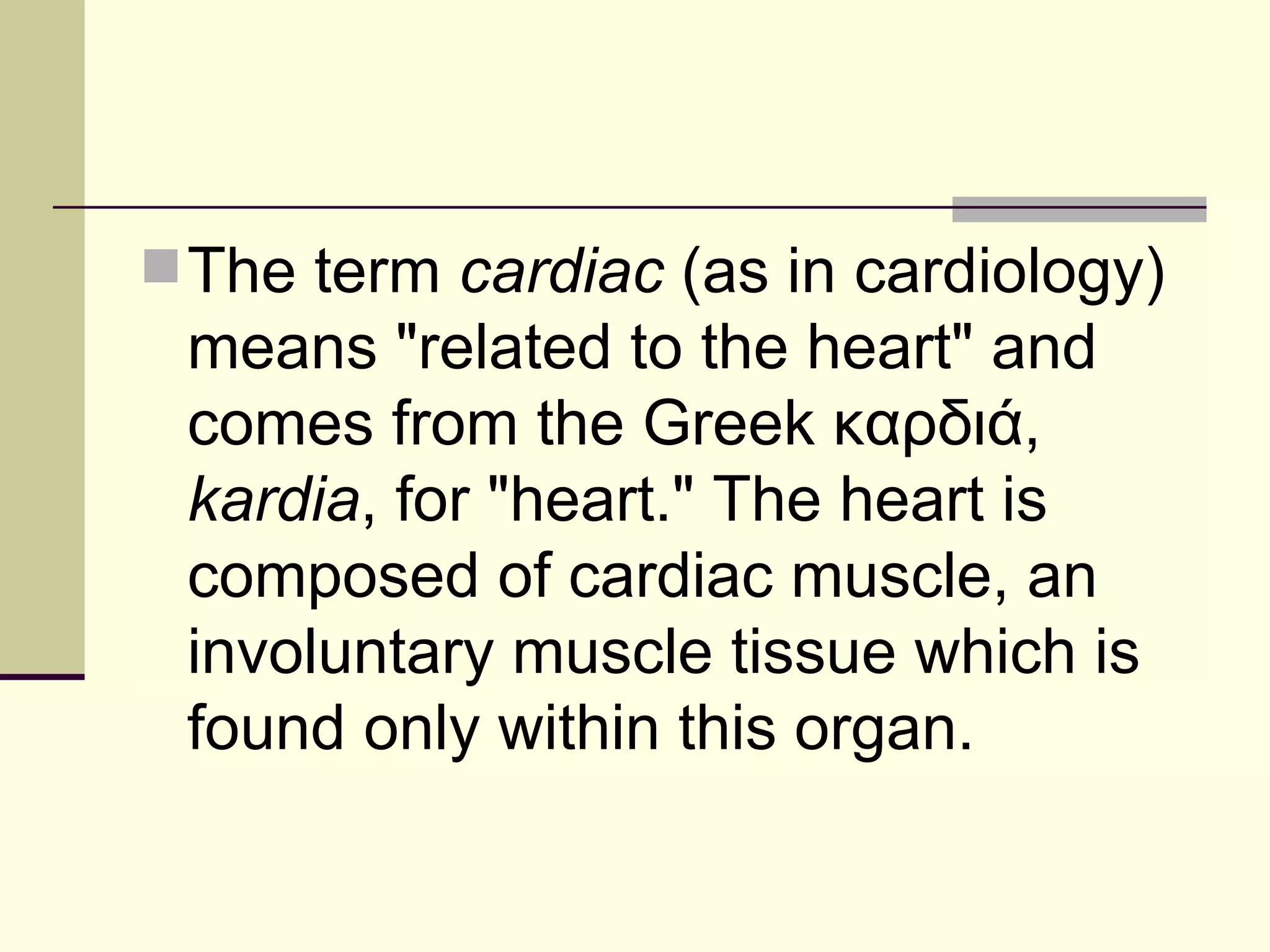 Anatomy Of The Heart | PPT