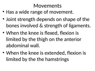 anatomy of the Hip Joint and clinical significance | PPTX