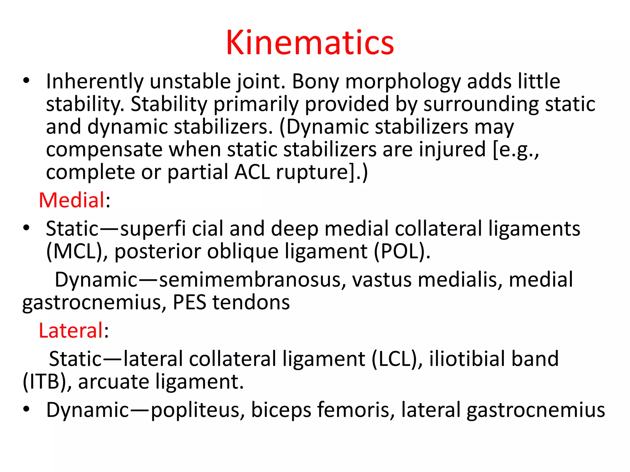 Anatomy of the knee joint | PPTX