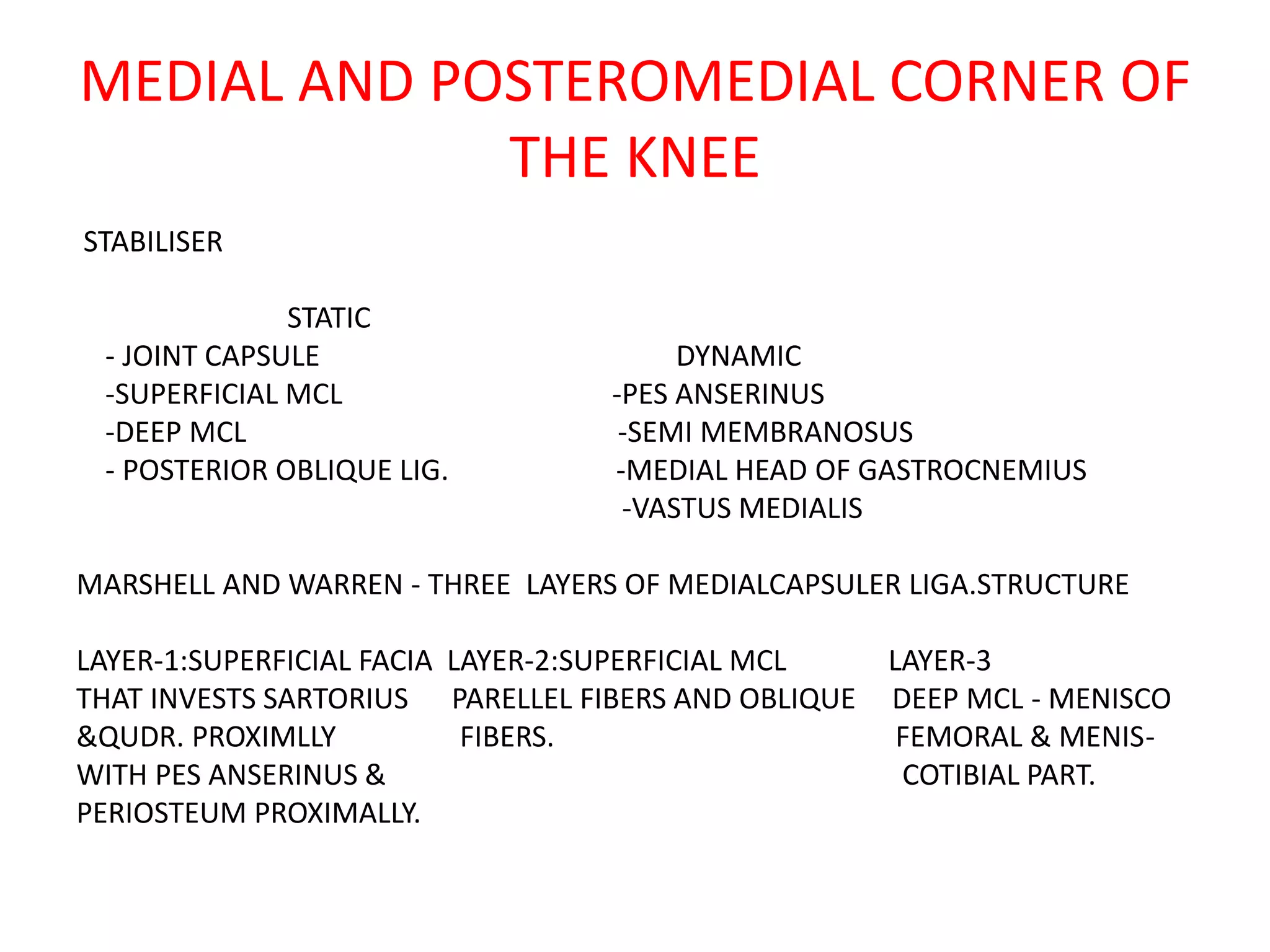 Anatomy of the knee joint | PPTX