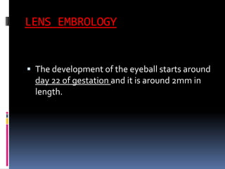 Anatomy of the lens | PPTX