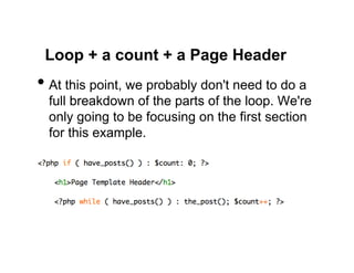 Anatomy of the WordPress Loop | PDF | Web Development | Internet