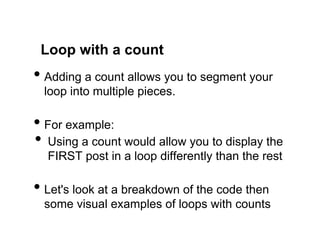Anatomy of the WordPress Loop | PDF | Web Development | Internet