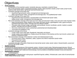 Anatomy of the lymphatic system | PPTX